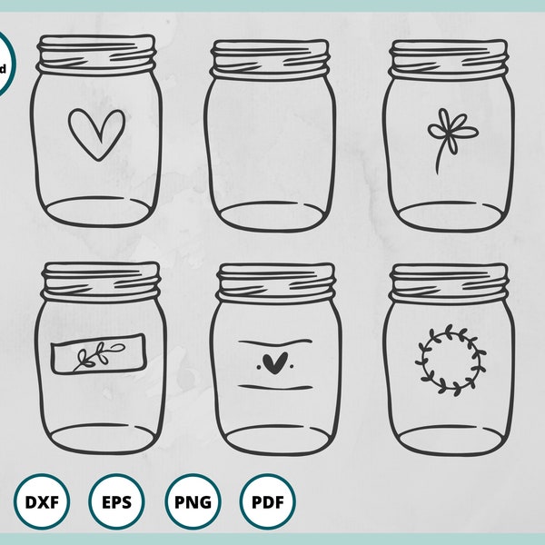Mason Jar Cricut - Etsy