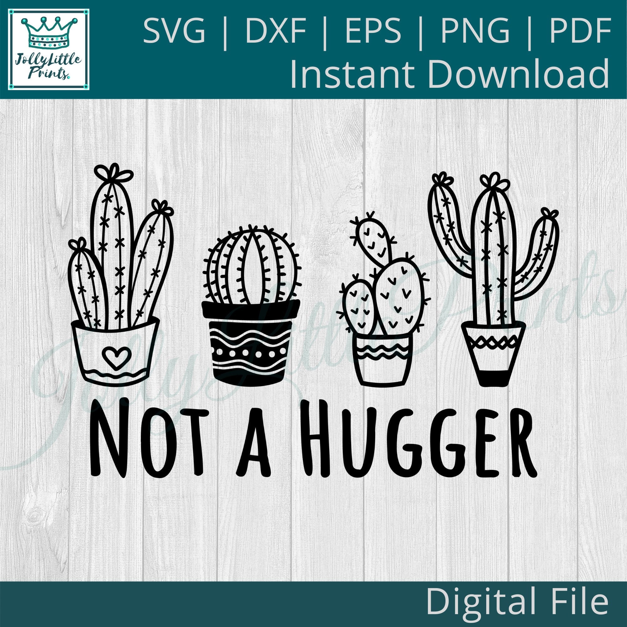 Not a Hugger SVG Cactus SVG Hugs Svg Introvert Svg - Etsy Canada