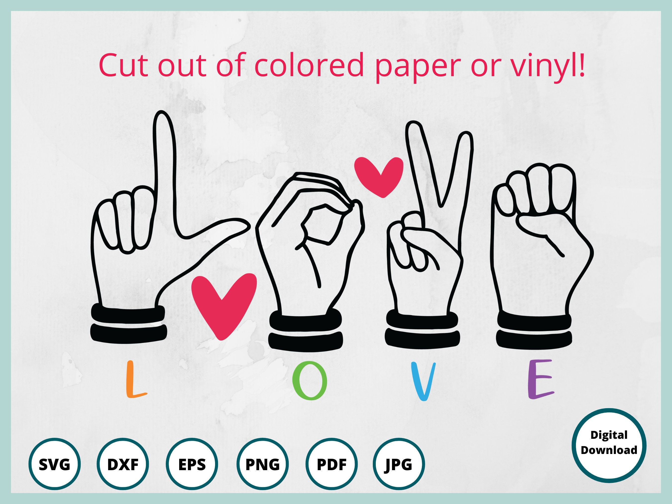 Sign Language SVG ASL SVG American Sign Language Svg Asl - Etsy Canada