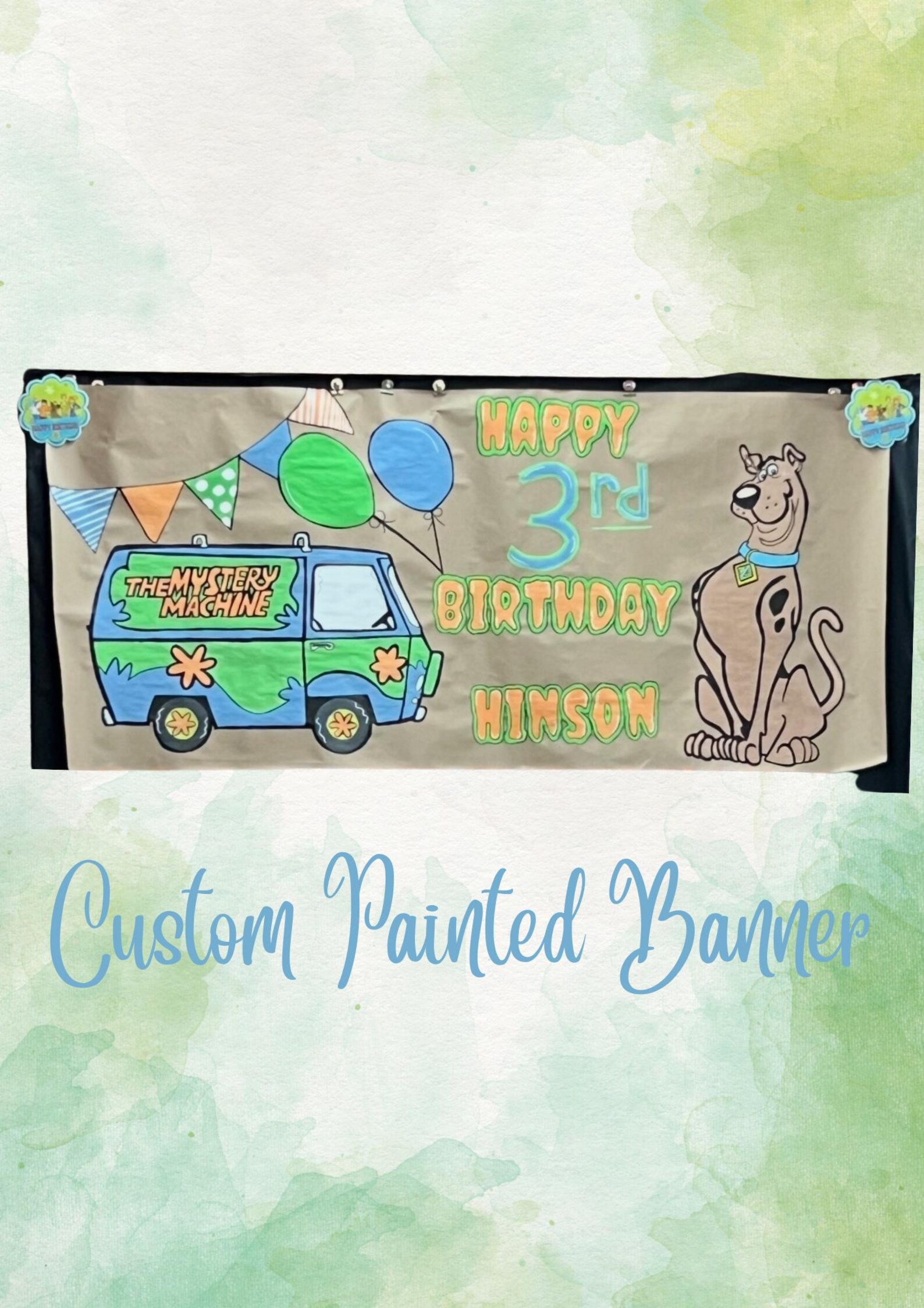 Painted Birthday Banner - Etsy
