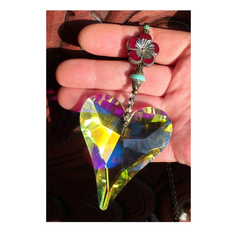 Heart Rainbow Sun Catcher - Etsy