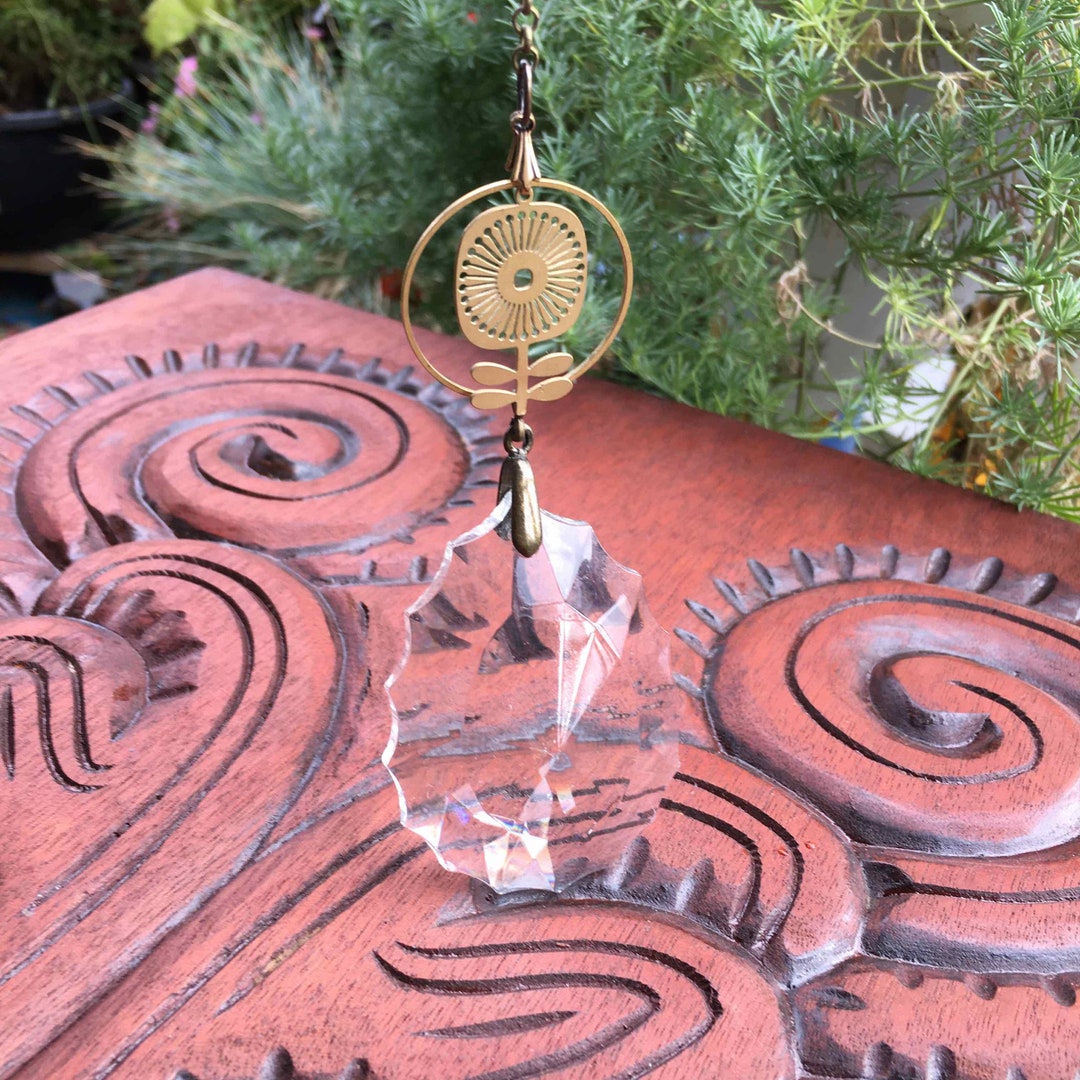 Vintage Up-cycled Crystal Sun Catcher, Light Catcher, Rainbow Maker ...
