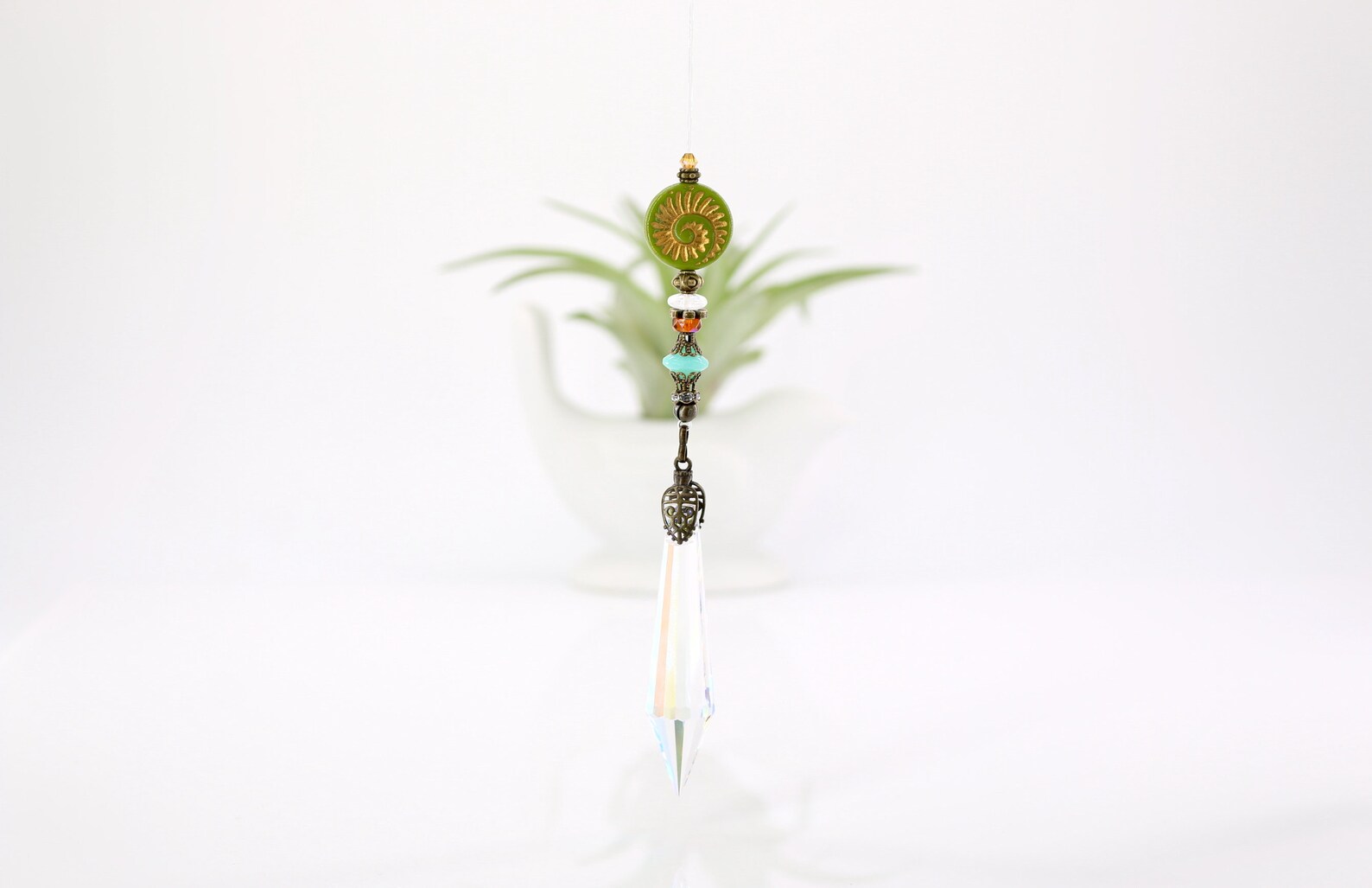 Nautilus Sun Catcher Crystal Hanging Vibrant Colors Sizes: - Etsy