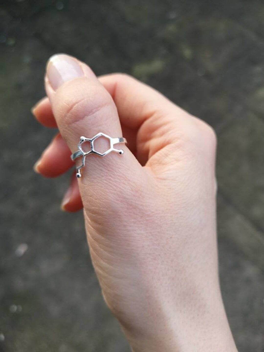 Serotonin Ring, Thumb Ring Anxiety Relief Cool Rings Cheer up Gift Anxiety Ring Pharmacist Gift ...
