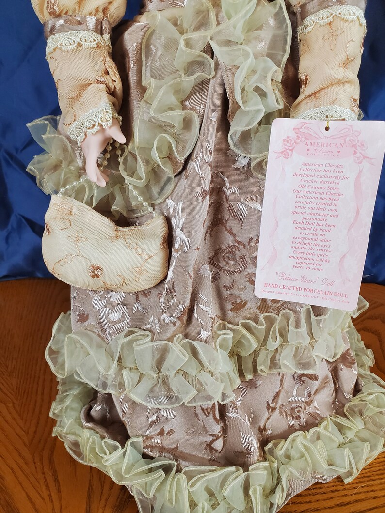American Classics REBECCA Elaine 24 Tall Porcelain Doll With Stand Made ...