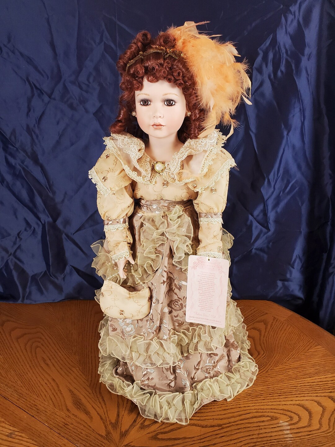American Classics REBECCA Elaine 24 Tall Porcelain Doll With Stand Made ...