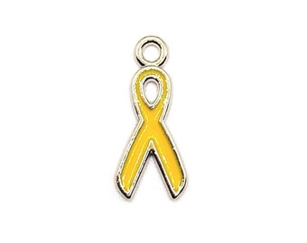 Yellow Ribbon Charm | Etsy