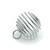 4 or 20 BULK Silver Spiral Bead Cages, Captive Bead Cage, Lantern Beads ...