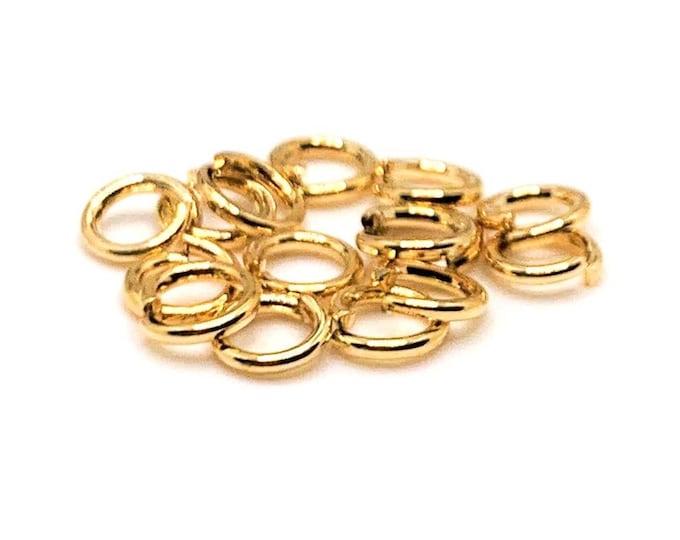 100 500 or 1000 Pack 4 Mm KC Light Gold Jump Rings Bulk - Etsy