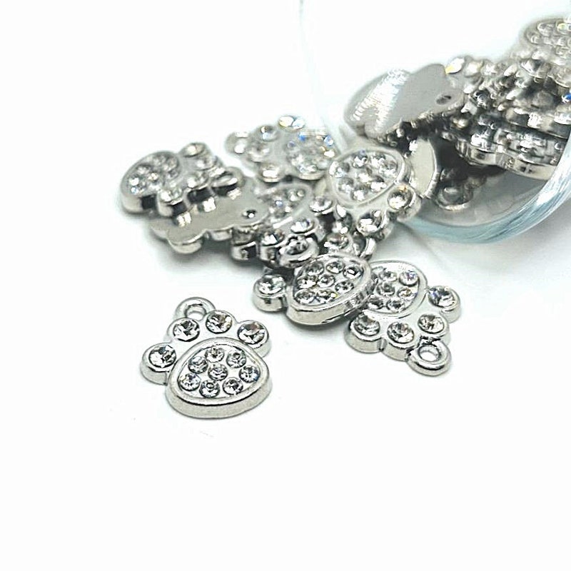 Rhinestone Paw Print - Etsy
