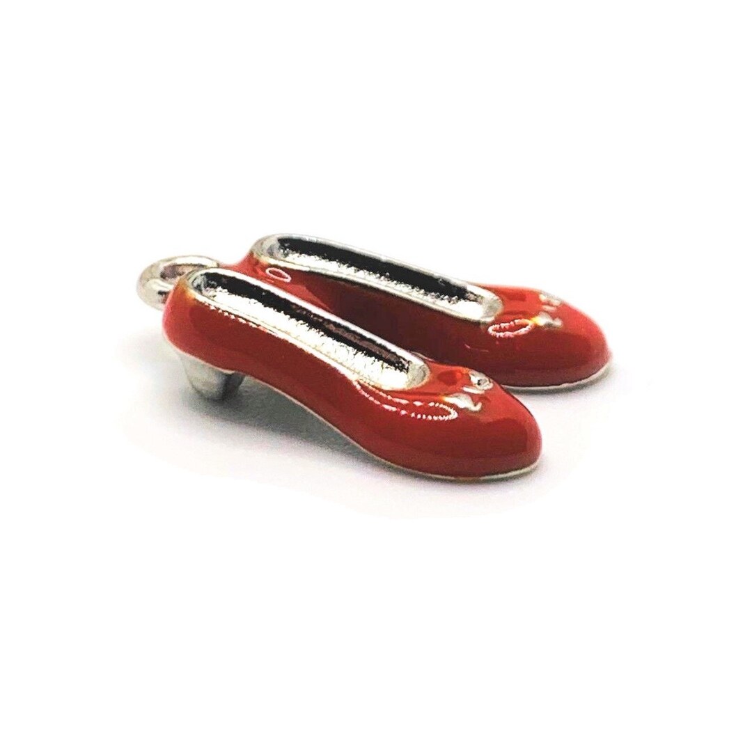 4 20 or 50 BULK Ruby Red Slipper Charms Dorothy Shoes - Etsy