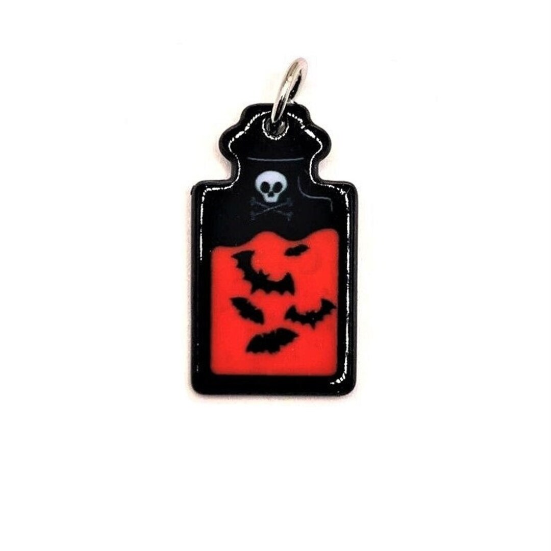 1, 4 or 20 BULK Bloody Birthday Poison Punch Vial Charm Double Sided ...