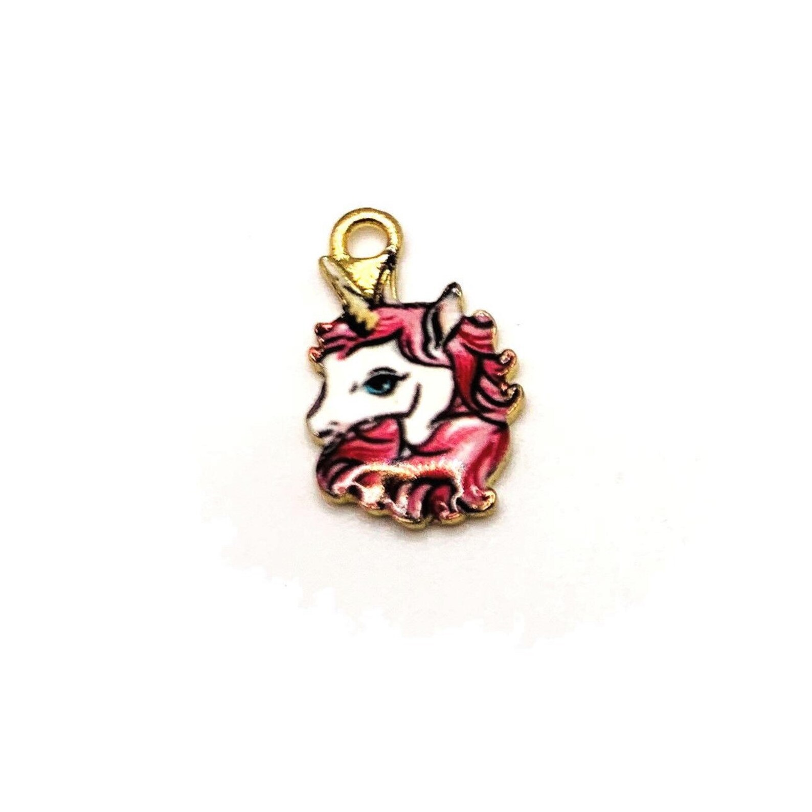 4 or 12 BULK Colorful Unicorn Charms, Rainbow Unicorn Charm, Enamel ...