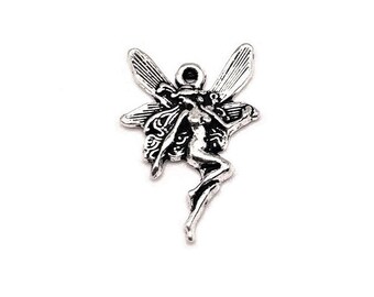 1 Fairy Silver Tone Charm SC2531 - Etsy