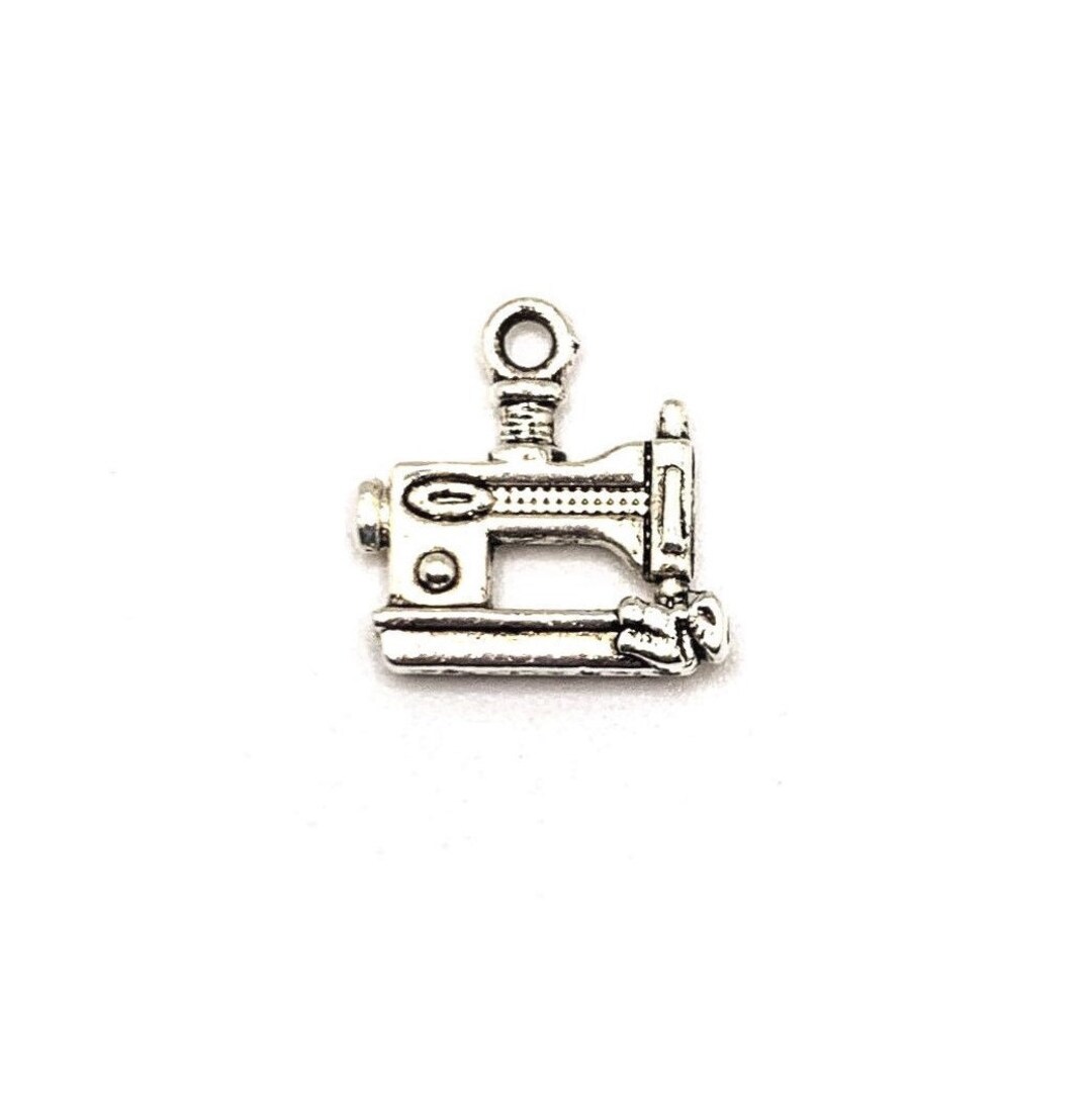 4 20. or 50 BULK Silver Sewing Machine Charms Sewing Charm - Etsy