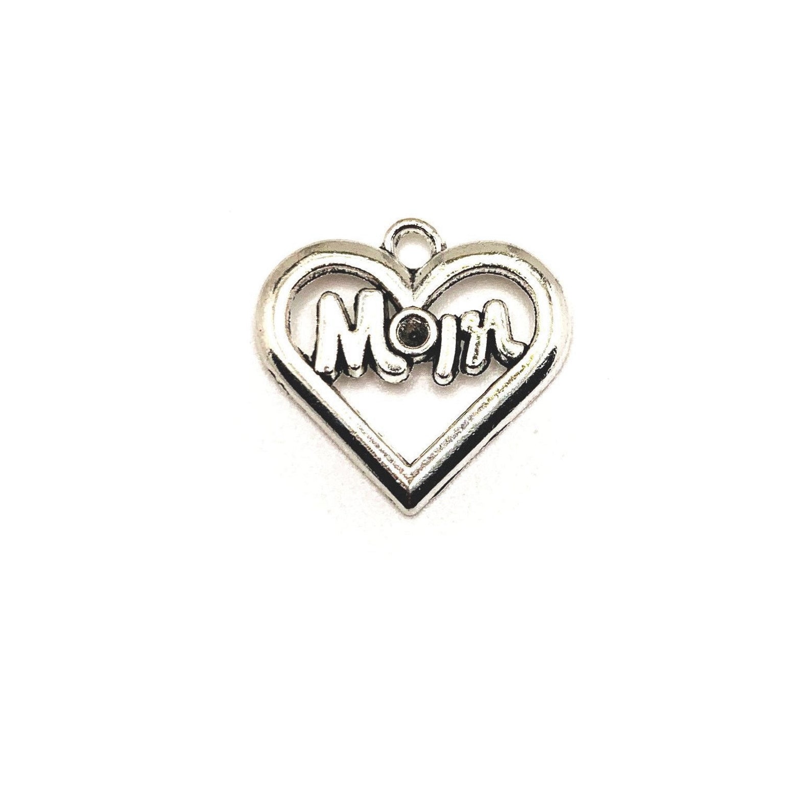 4 or 20 BULK Silver Love My Mom Charms Mother Charm - Etsy