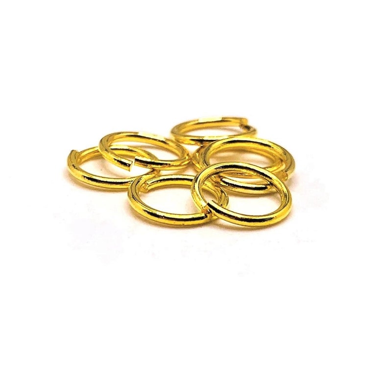 100 500 or 1000 BULK 9 Mm Gold Plated Jump Rings Bulk - Etsy