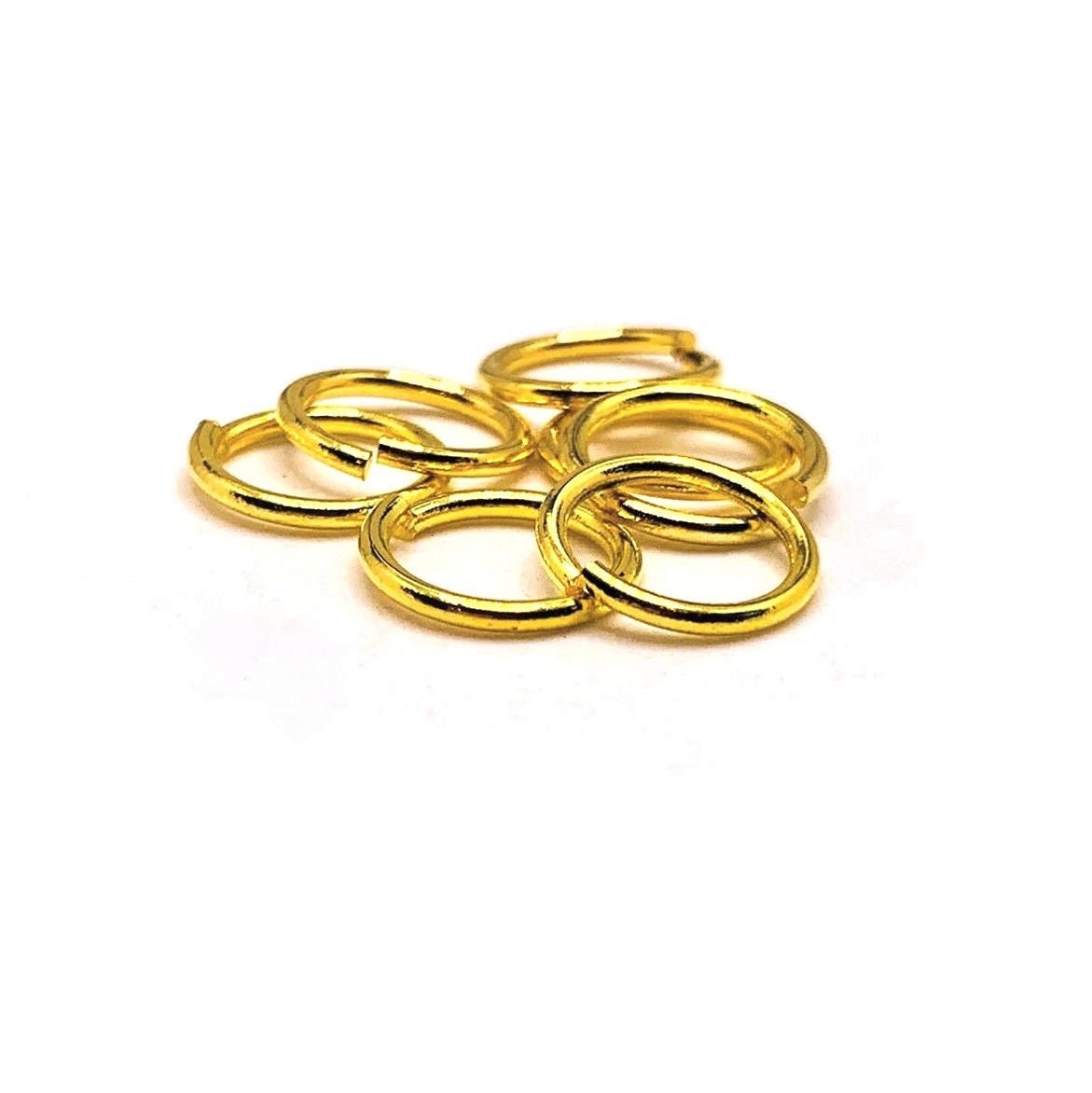 100 500 or 1000 BULK 9 Mm Gold Plated Jump Rings Bulk - Etsy