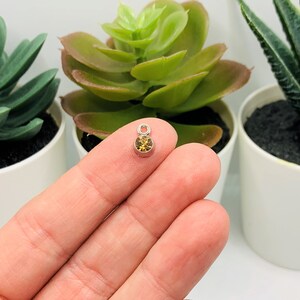 4, 20 or 50 BULK Small Rhinestone Charms, Jewelry Findings, Yellow ...