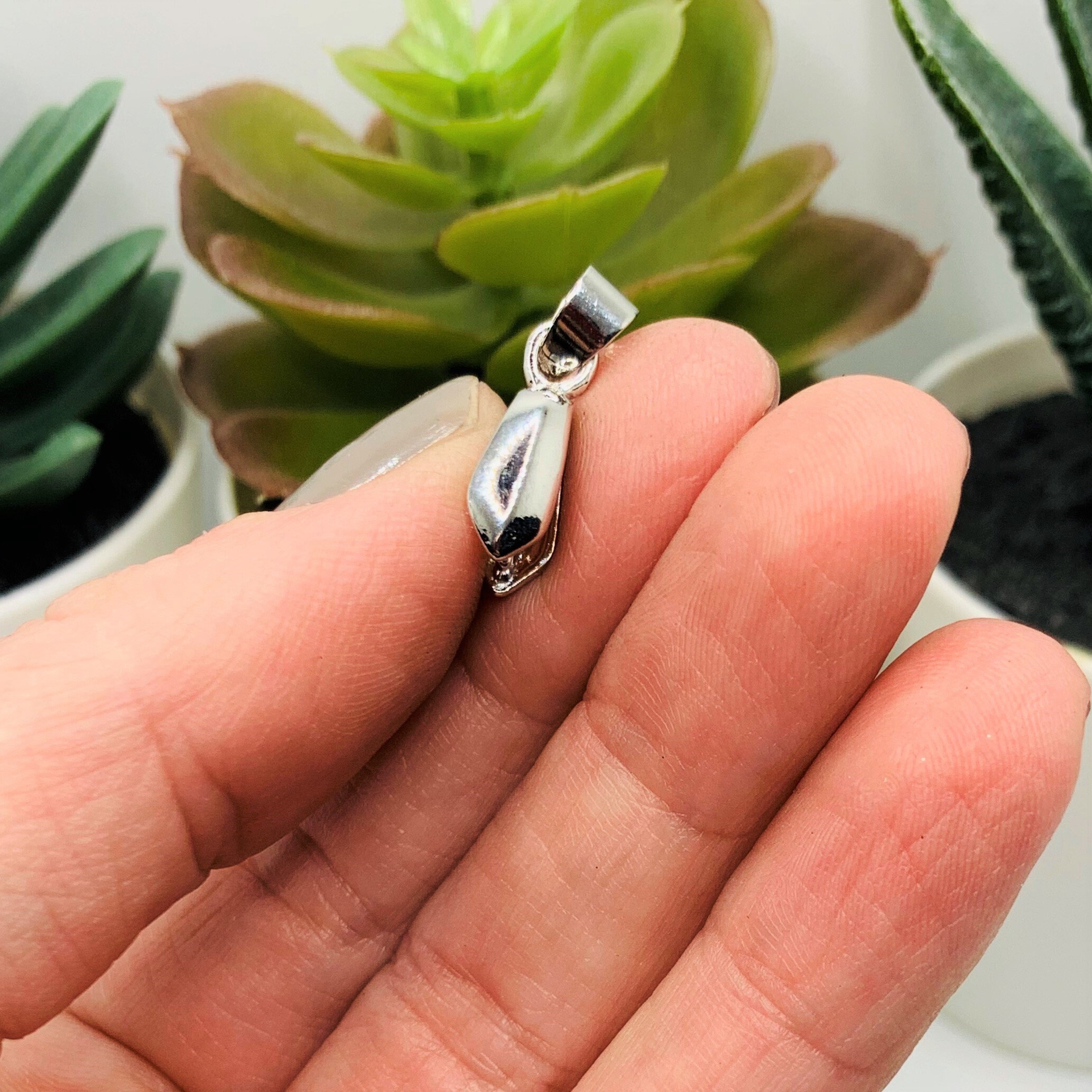 4 20 or 50 BULK Silver Pinch Jewelry Bails Wholesale - Etsy