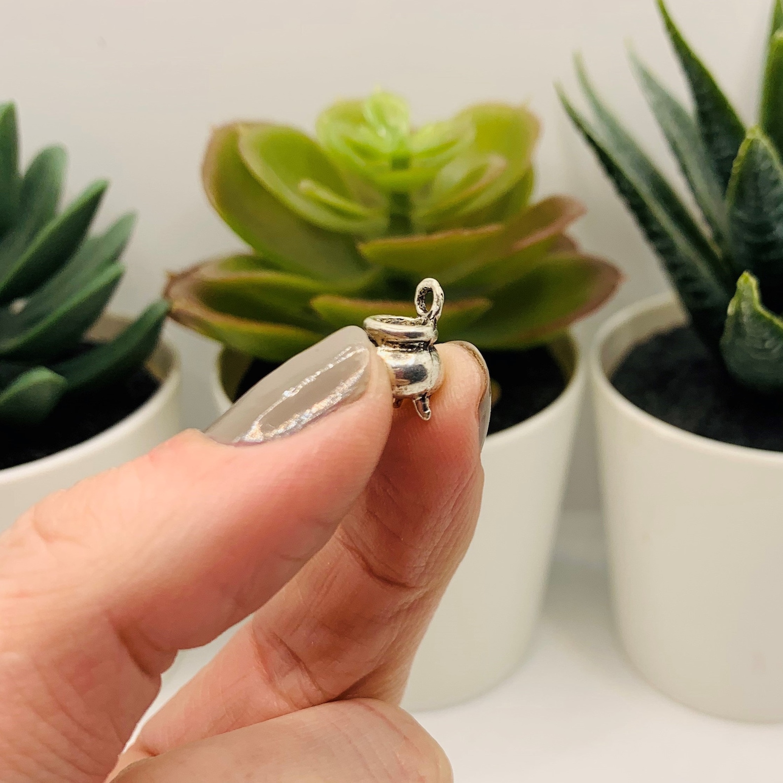 4, 20 or 50 BULK Silver Cauldron Charms, Wizard Charm, Witch, Halloween ...