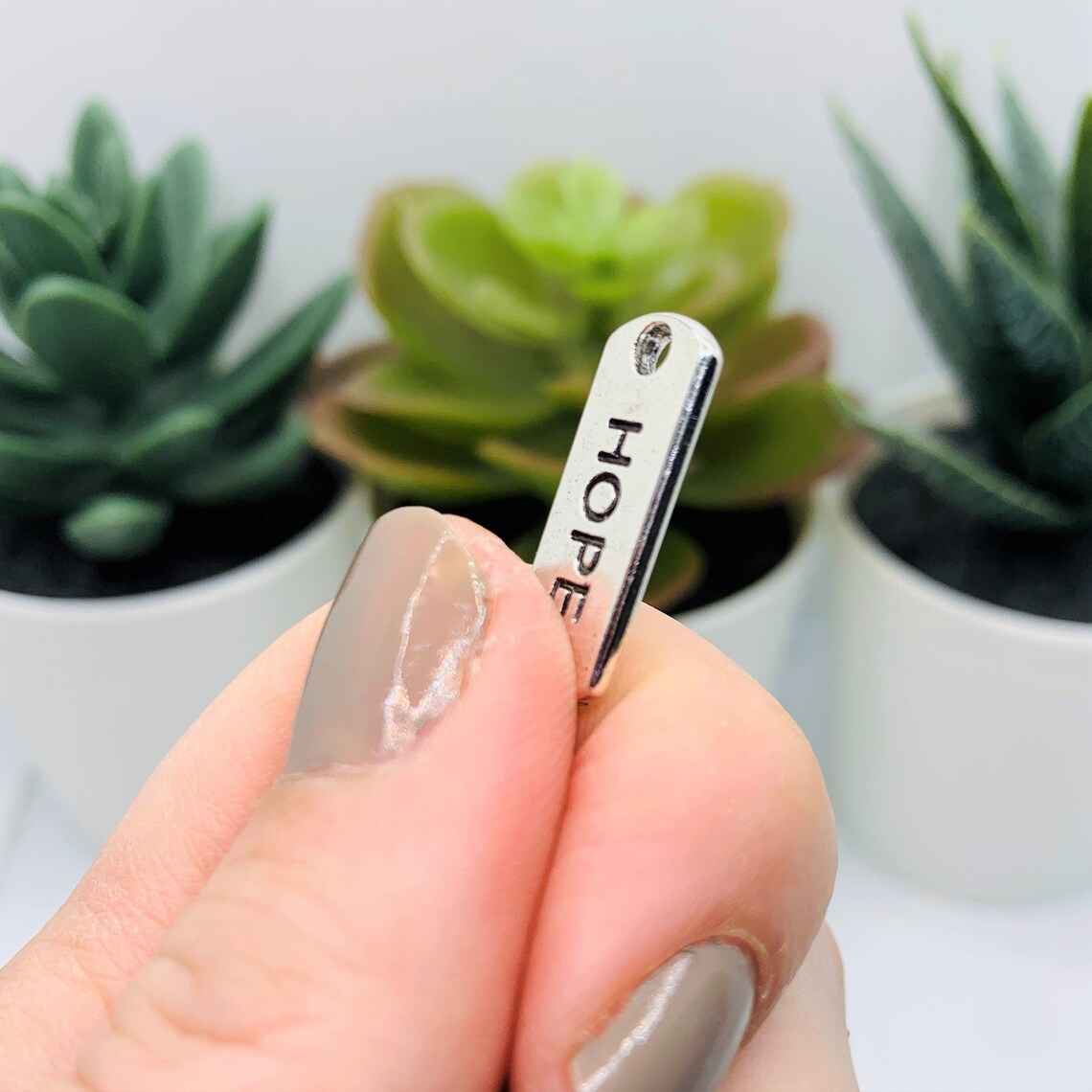 4 20 or 50 BULK Hope Bar Tags Antique Silver Word Charm - Etsy