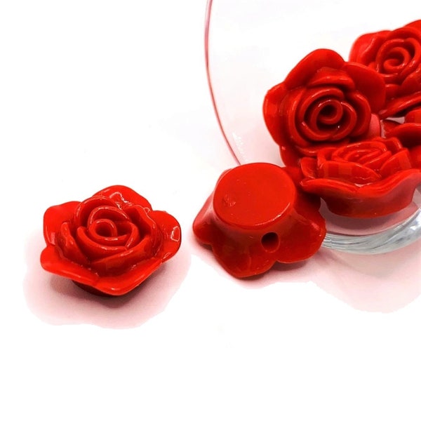 Resin Flower Beads - Etsy