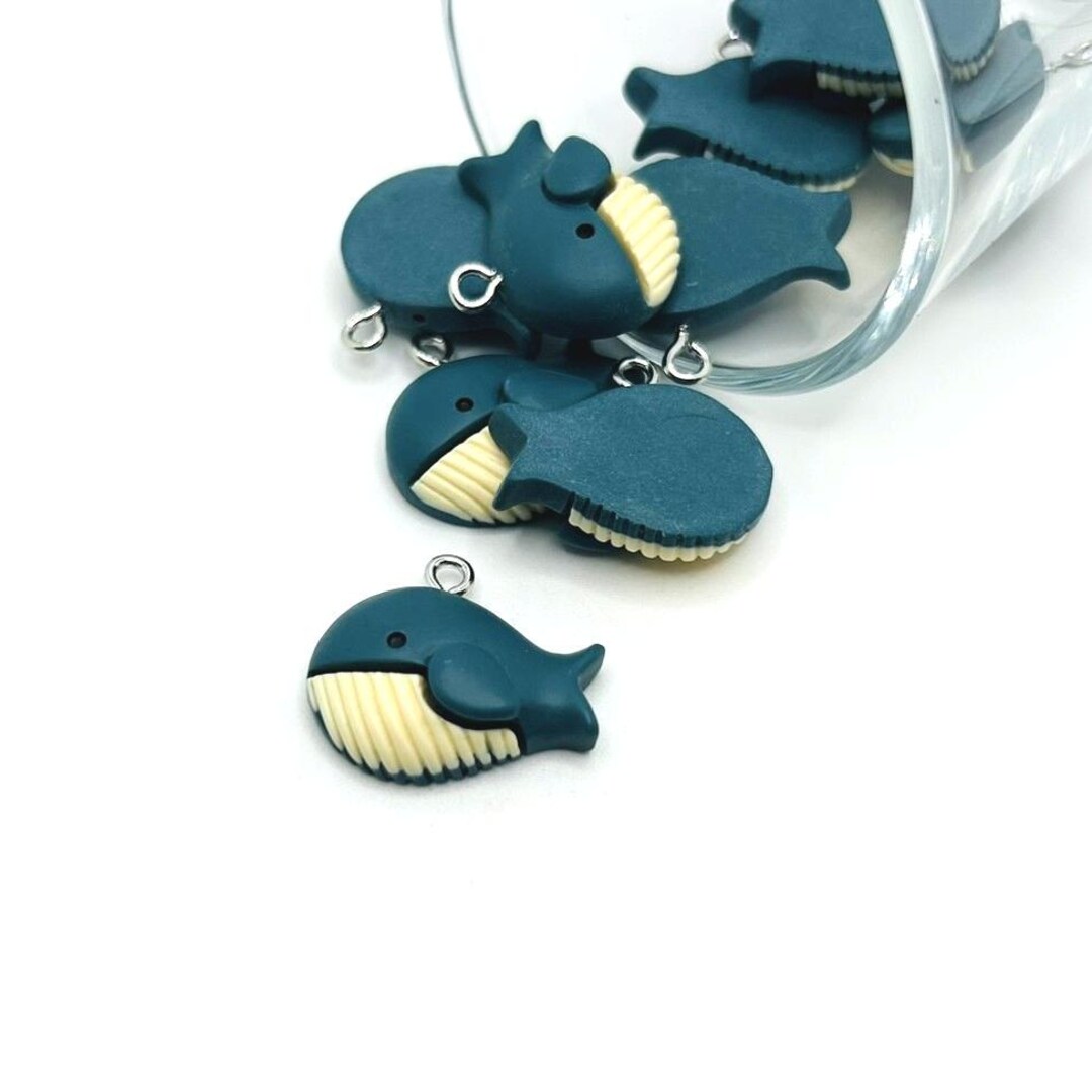 1, 4 or 20 BULK Cute Resin Whale Charm Pendants, Ocean, Marine | Ships ...