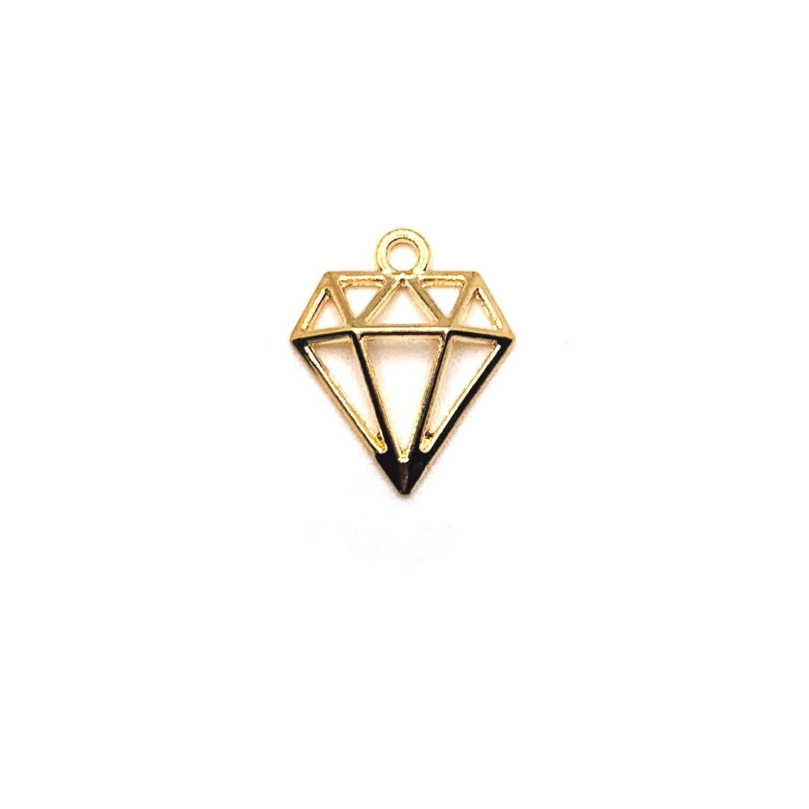 4 20 or 50 BULK Gold Diamond Shape Charms Geometric Charm - Etsy