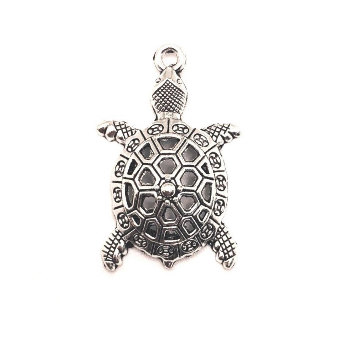 4, 20 or 50 BULK Silver Turtle Charms, Sea Turtle Charm, Tortoise ...