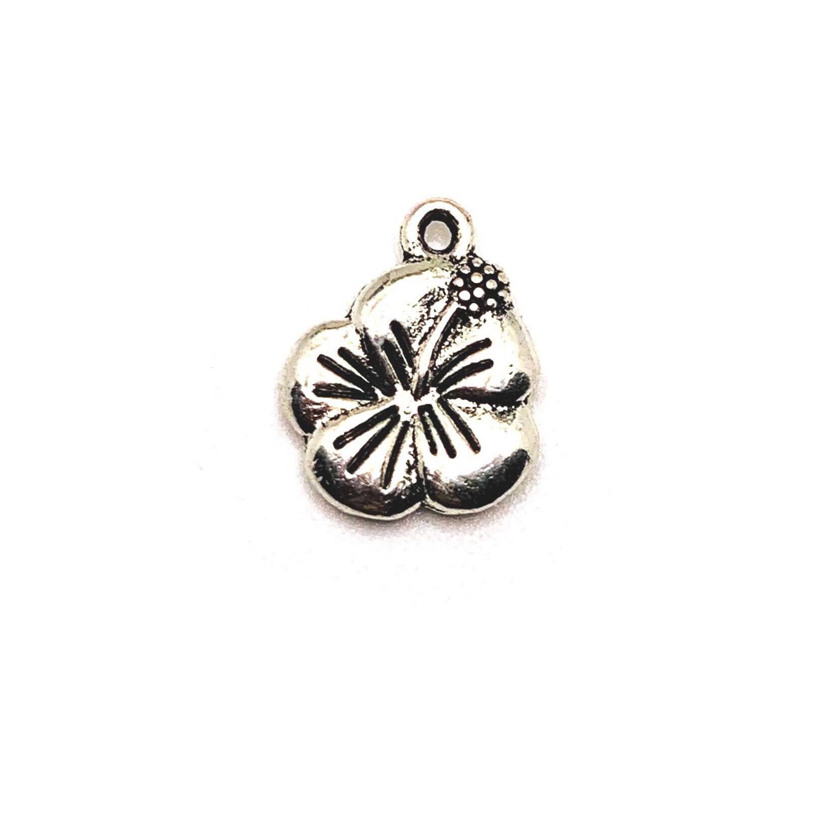 4 20 or 50 BULK Hibiscus Flower Charms Silver Tropical - Etsy