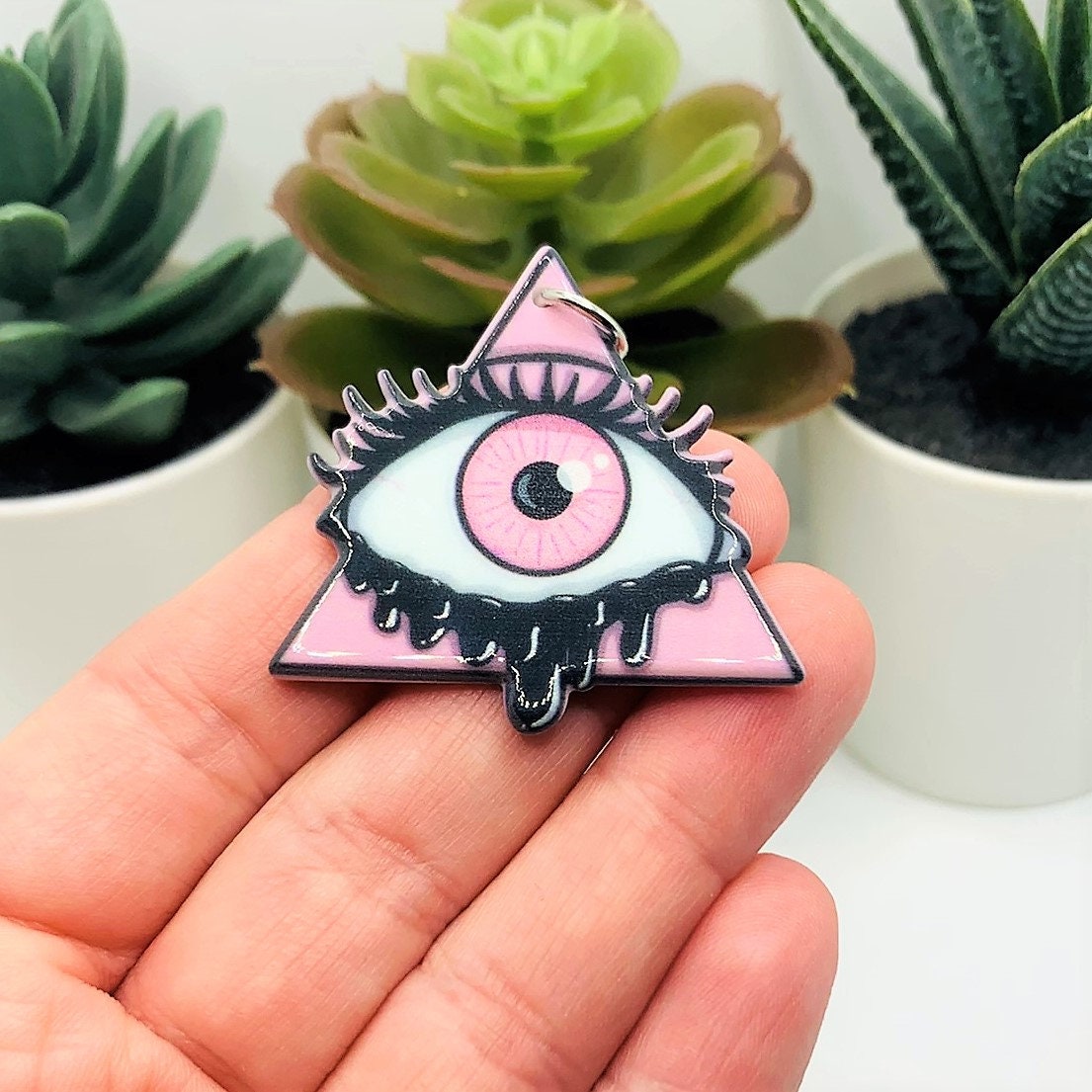 1 4 or 20 BULK Pink Evil Eye Good Luck Pendant Charms Pastel - Etsy