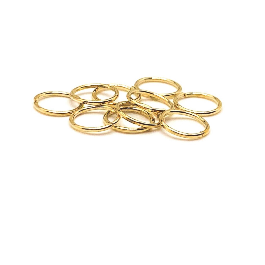 100, 500 or 1,000 BULK 8 Mm KC Light Gold Jump Rings, Bulk Findings ...