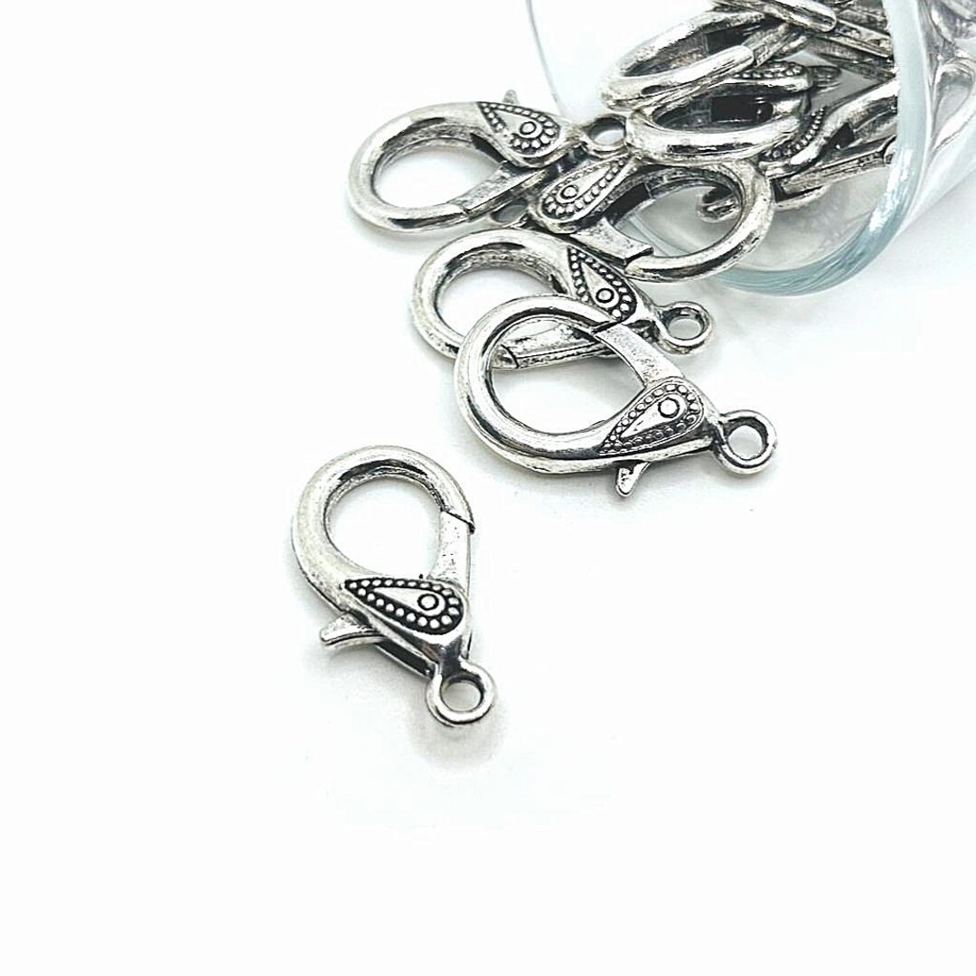 4, 20 or 50 BULK Large Ornate Lobster Clasps, Jumbo Claw Clasp, 31mm ...