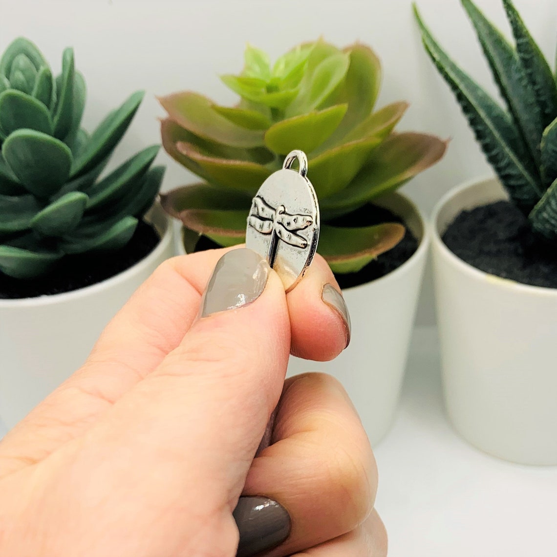 4 20 or 50 BULK Dragonfly Coin Charm Good Luck Coin Dragon | Etsy