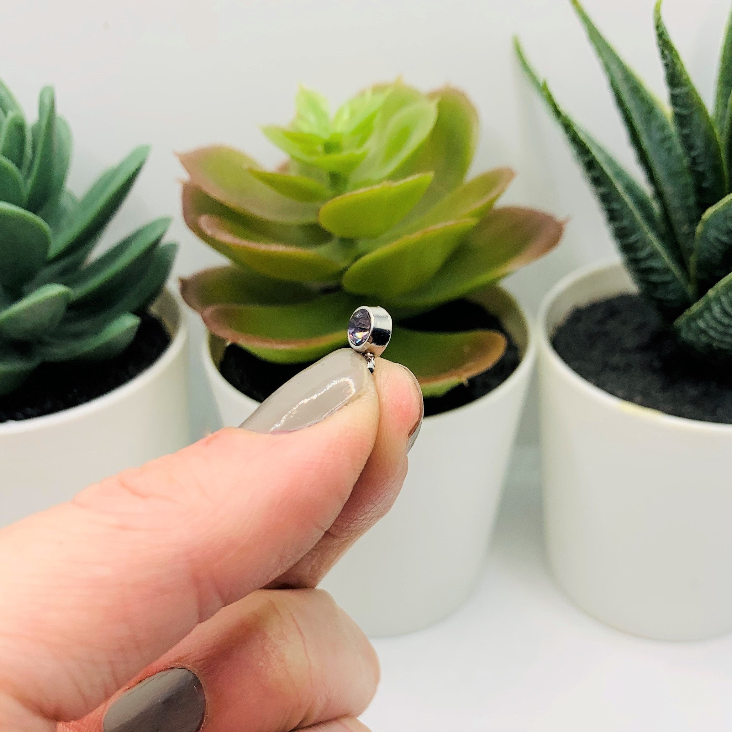 4 20 or 50 BULK Small Rhinestone Charms Dark Purple - Etsy