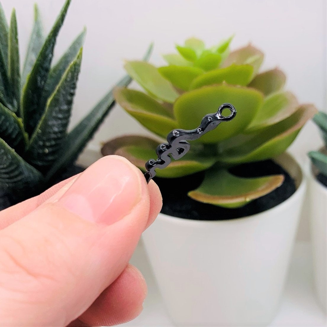 4 or 20 BULK Black Snake Connector Charm Serpent Connector - Etsy