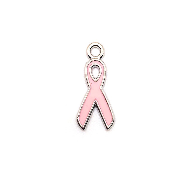 4 20 or 50 BULK Pink Ribbon Charms Breast Cancer Awareness - Etsy