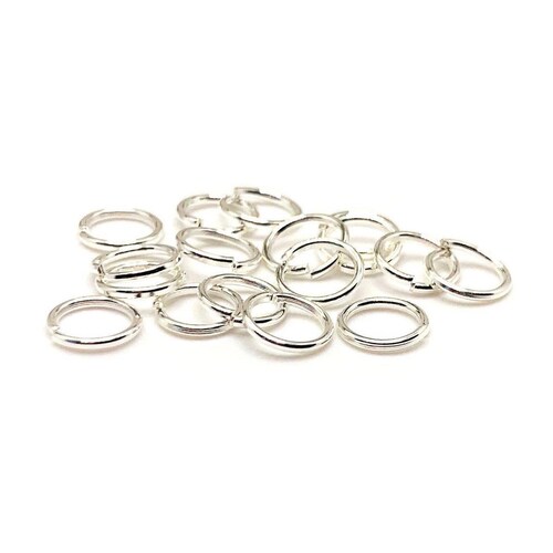 100 500 or 1000 BULK 7 Mm Bright Silver Jump Rings Bulk - Etsy