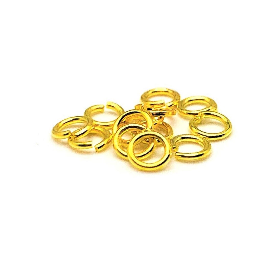 100, 500 or 1,000 4 Mm Gold Plated Jump Rings, Bulk Jump Rings, 4 Mm ...