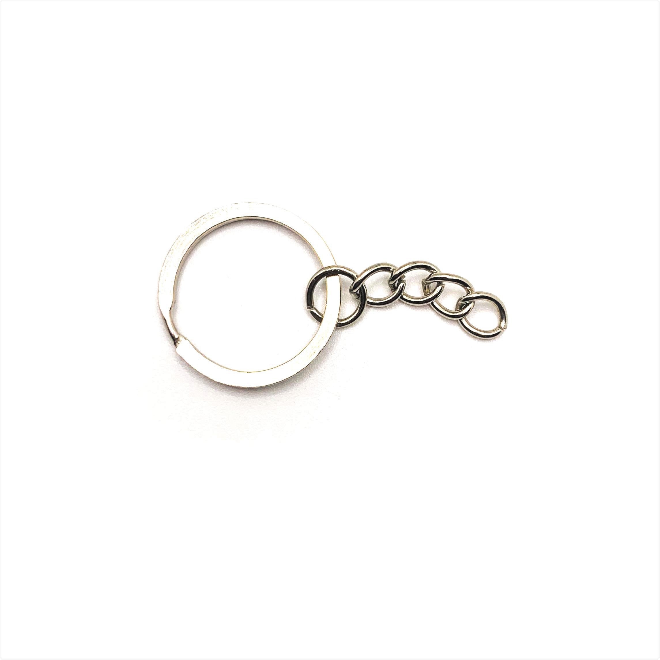4 20 or 50 BULK Key Chain Rings Silver Starter Chain Base - Etsy