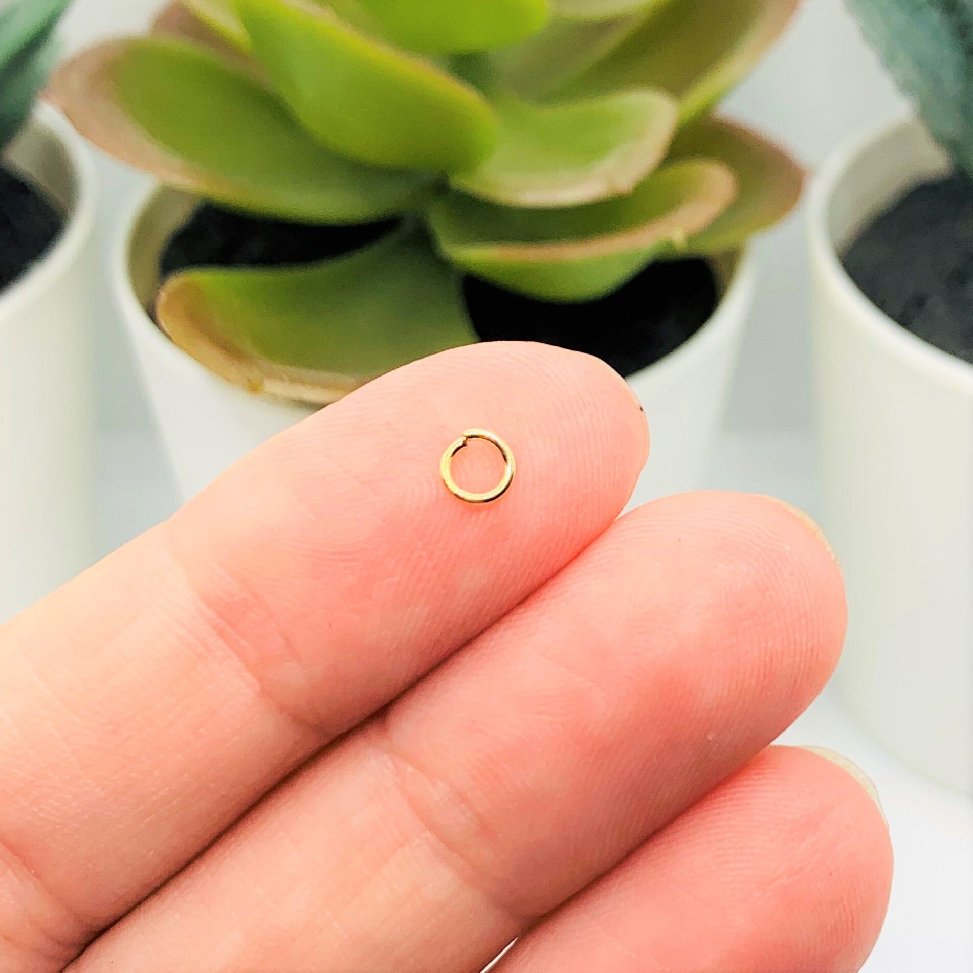 100, 500 or 1,000 Pack 4 Mm KC Light Gold Jump Rings, Bulk Jump Rings ...