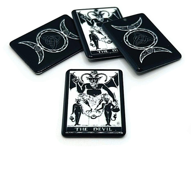 Tarot the Devil Pendant - Etsy