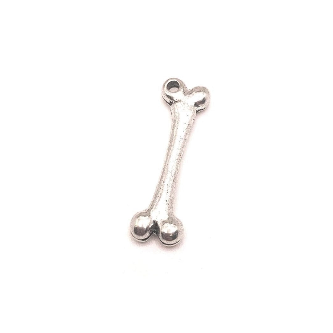 4 20 or 50 BULK Silver Femur Bone Charm Silver Skeleton - Etsy