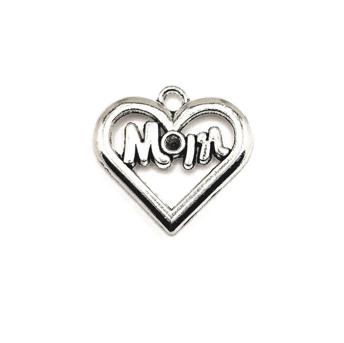 4 or 20 BULK Silver Love My Mom Charms Mother Charm - Etsy