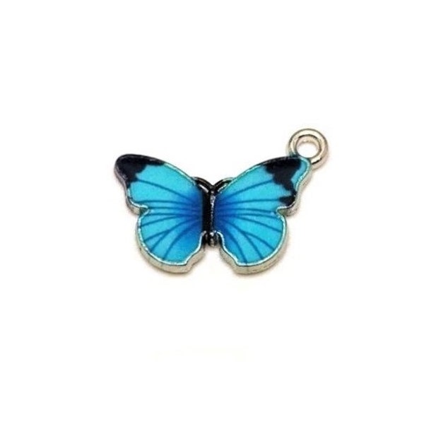 Enamel Butterfly Necklace - Etsy