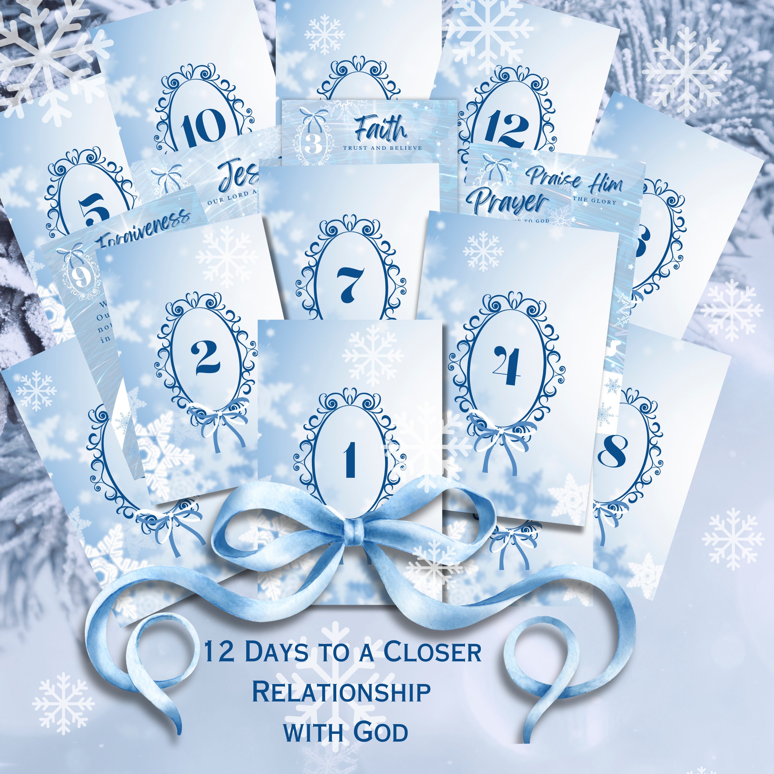 Advent Scripture Cards, Bible Reading Activity, Nativity Countdown to ...