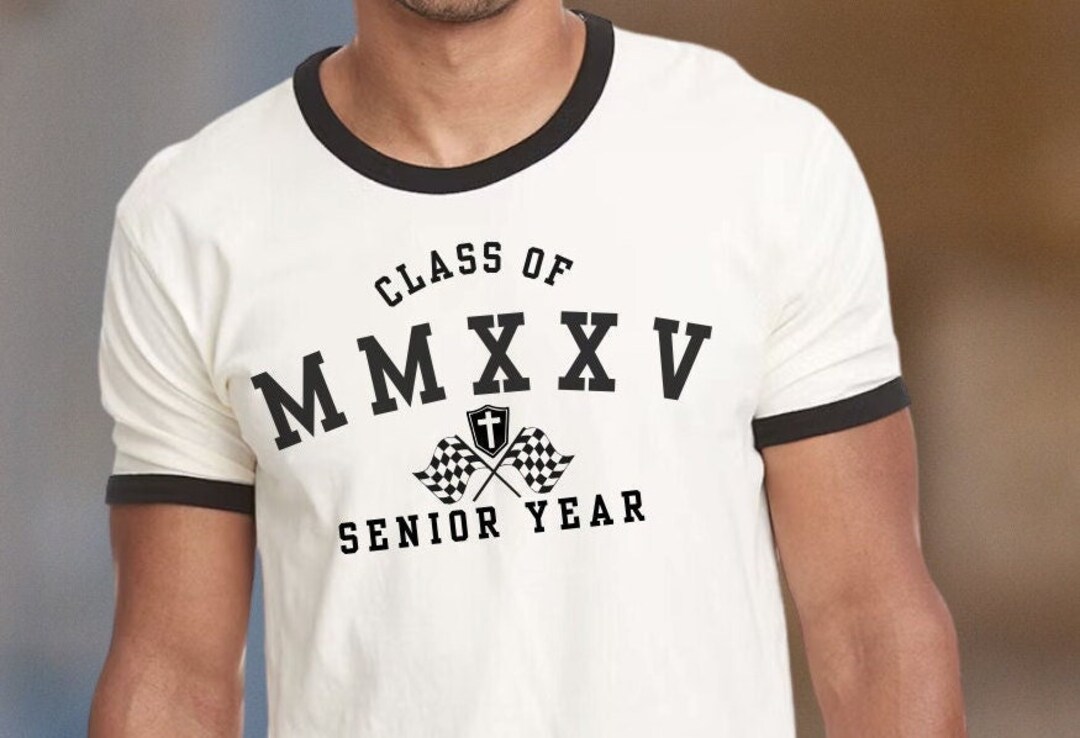 Class of 2025 MMXXV Shirt First Day of Senior Year Gift Faith Cross ...
