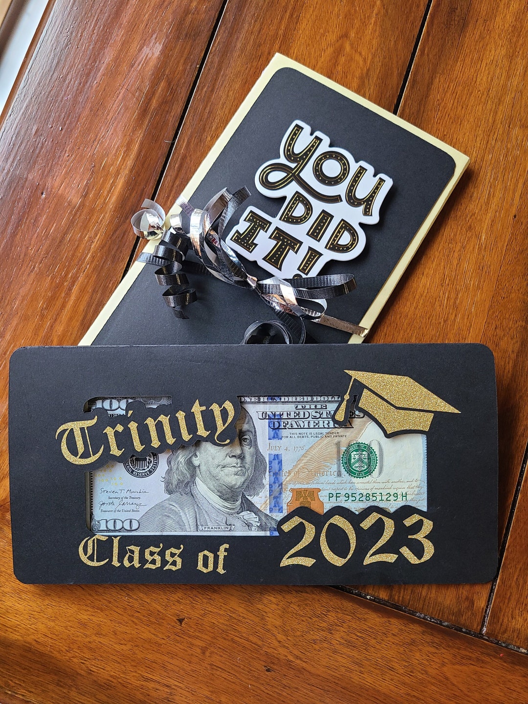 Graduation Money Gift Card Personalized Money Holder Handmade Cash Gift ...