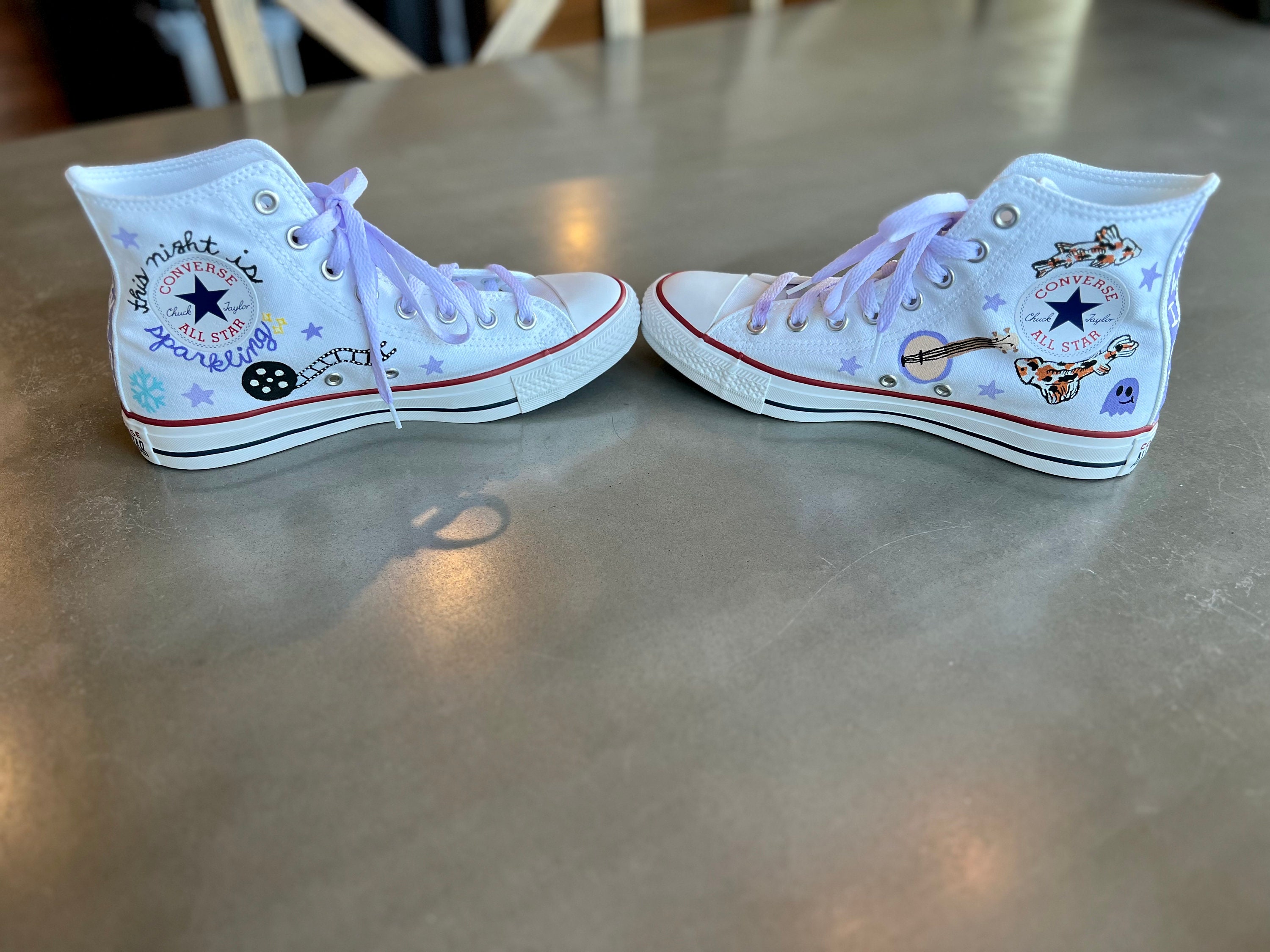 Custom Hand Painted Taylor Swift Converse Speak Now - Etsy